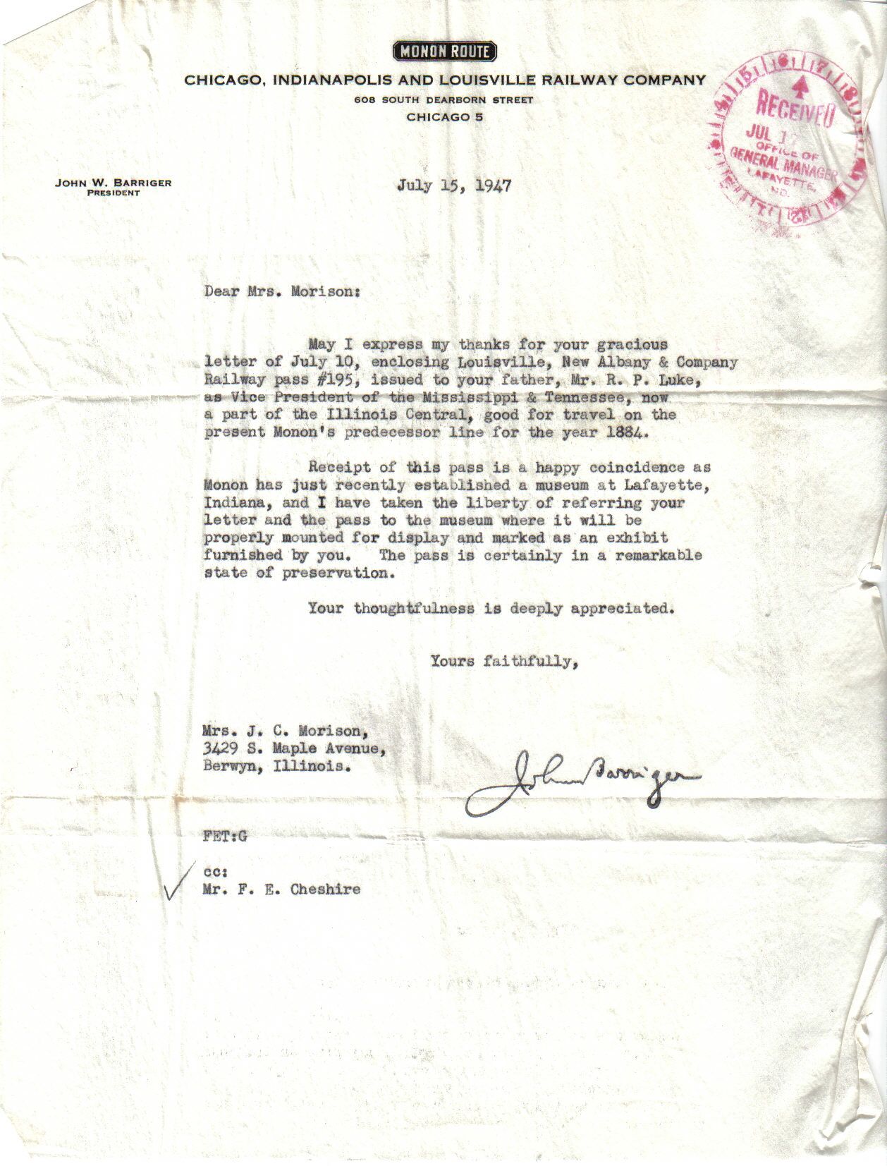 Monon Railroad Historical-Technical Society